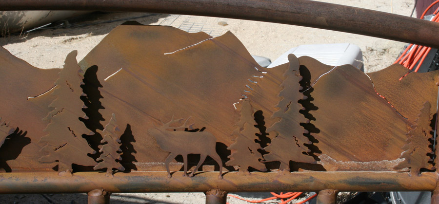 mountain-and-elk-custom-gate – Frontier Iron Works