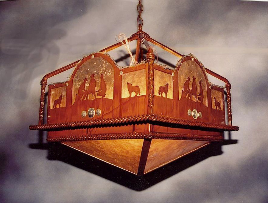 cowboy-campfire-chandelier – Frontier Iron Works